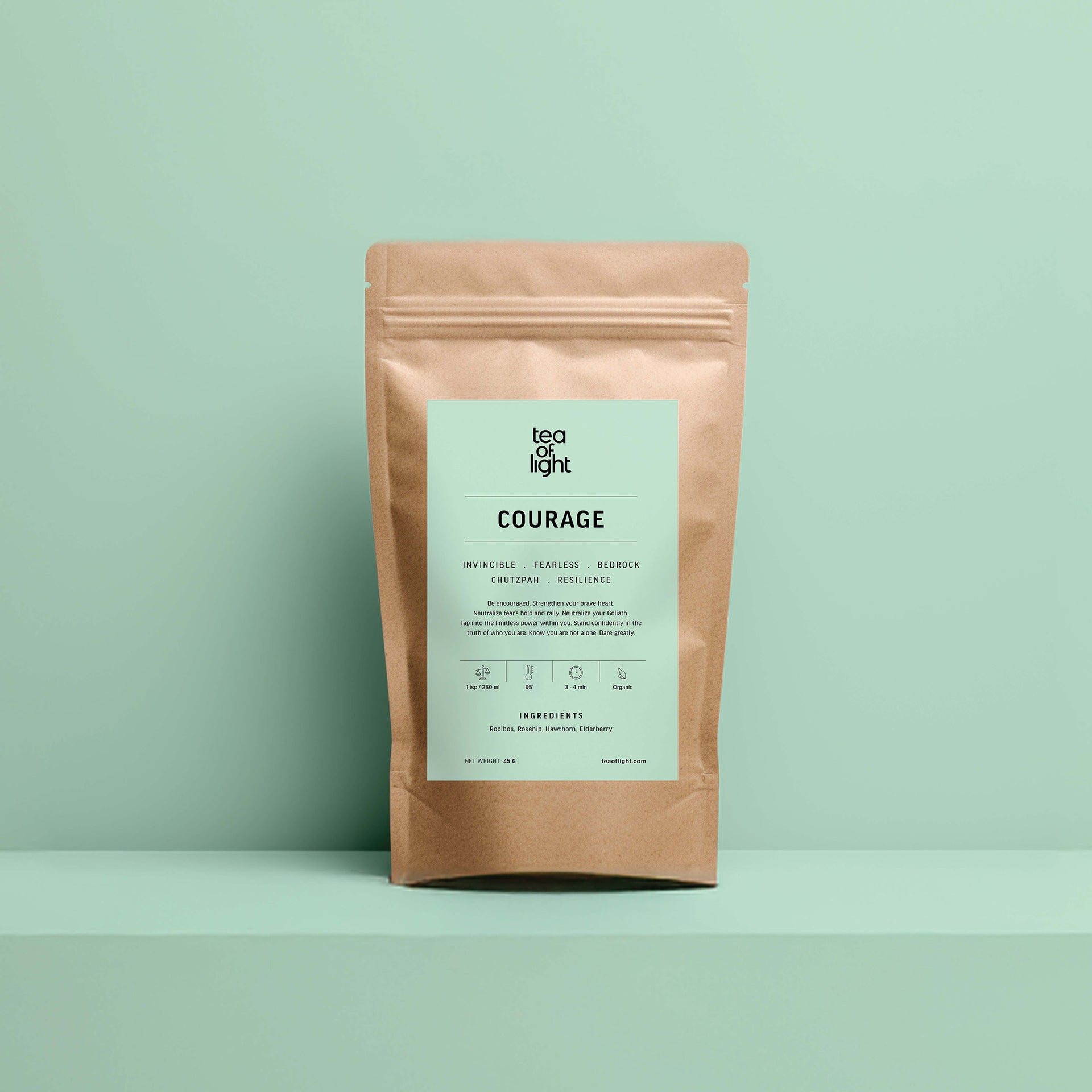 Organic Tea for Courage - Organic Rooibos Tea | Tea of Light